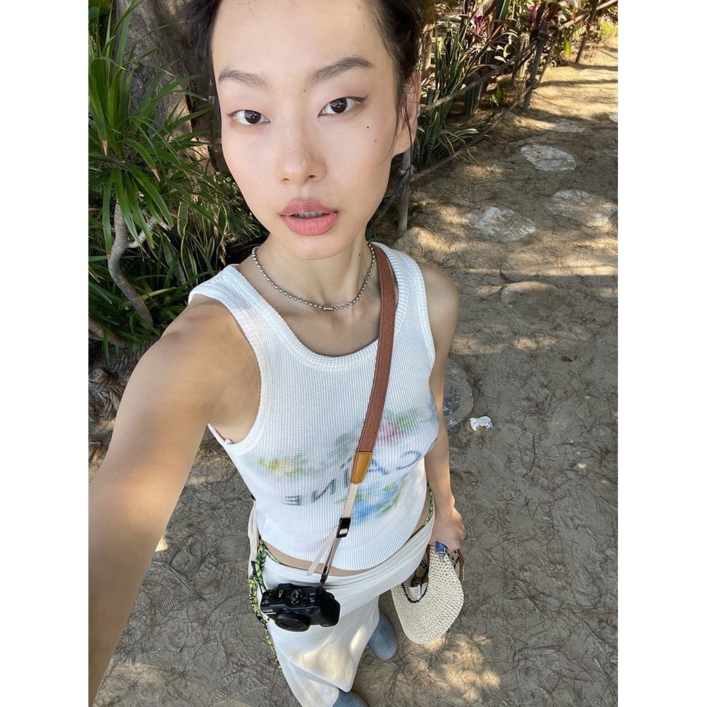 (จัดส่งตลอด 24 ชั่วโมง）OOOK OfficialPop Up Tank เสื้อกล้ามเลือกลายได้ ...