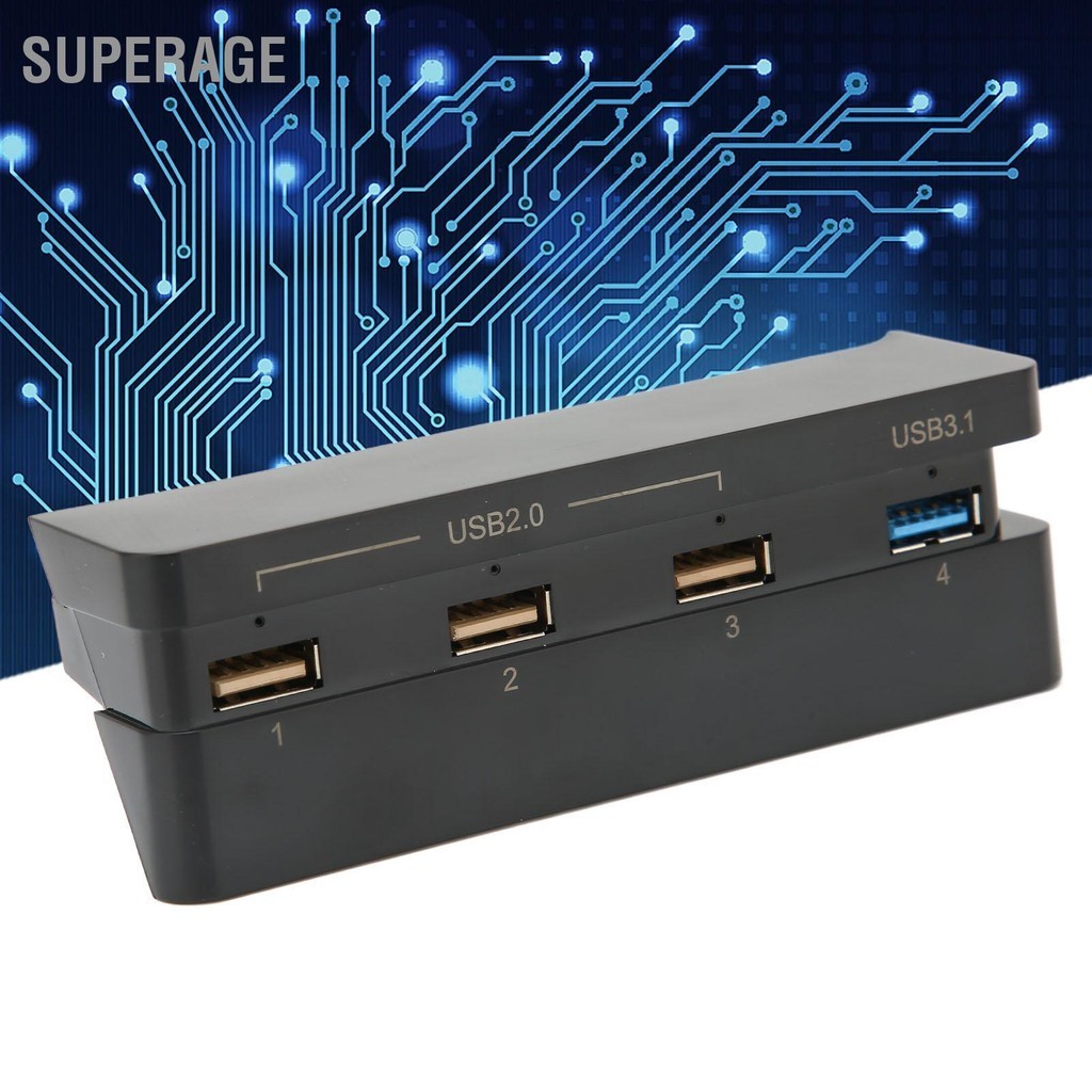 Superage USB Hub ความเร็วสูง 4 พอร์ต 3.1 2.0 Extension Charger สำหรับ ...