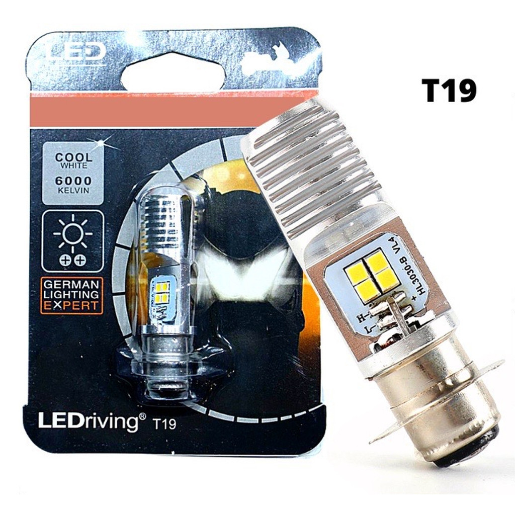 ของแท้ 100% หลอดไฟหน้า LED ออสแรม M5 (T19) AC/DC แสงขาว 6000K [7935CW] Wave / Dream / Zoomer-X ...