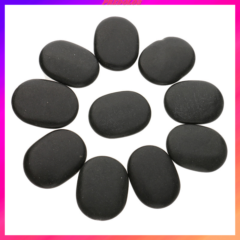 [Predolo2] ชุดหินนวดกลม 10 ชิ้น หินภูเขาไฟร้อน Basalton เพื่อผ่อนคลาย ...