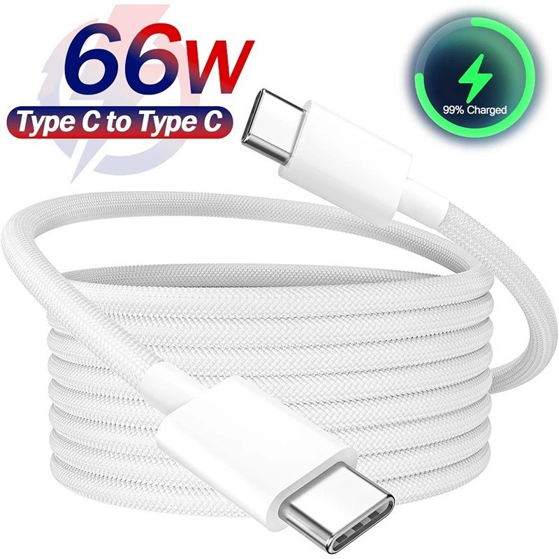 66w Double Type C สายชาร์จเร็ว-โทรศัพท์ Quick Charge Accessories - 1M/1 ...