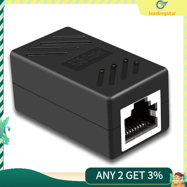 Leadingstar RJ45 Ethernet Network Connector สองหัวตรงสาย LAN Connector ...