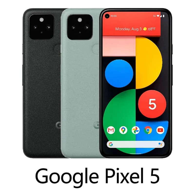 Google Pixel 5 5G โทรศัพท์มือถือปลดล็อค 6.0 "Snapdragon 765G Octa Core ...