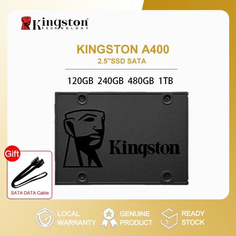 Kingston A400 SSD Sata 3 Solid State Drive 2.5 นิ้ว - 64 /120/240 / 240 / 480/ 960GB | Shopee ...