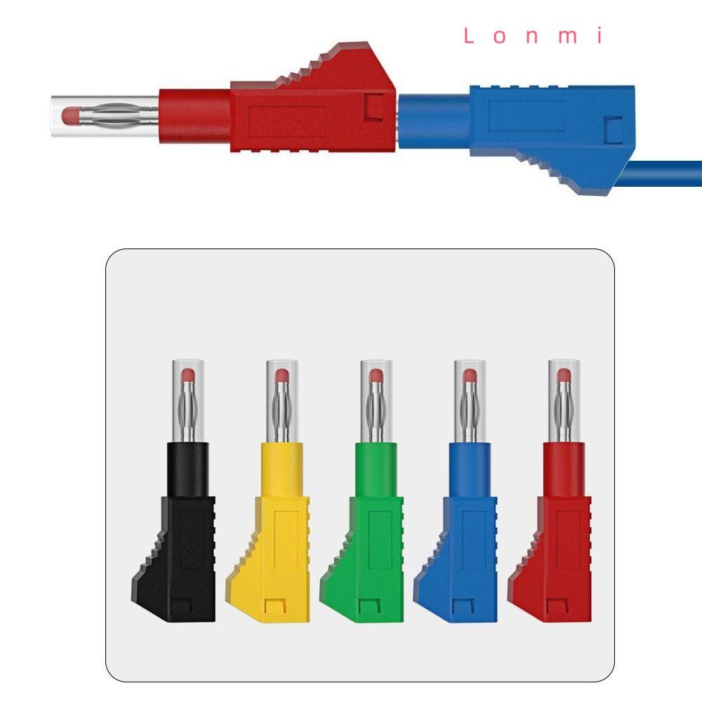 Lonmi Banana Socket Wire Solder Safety Leads Connectors ชาย Retractable ...