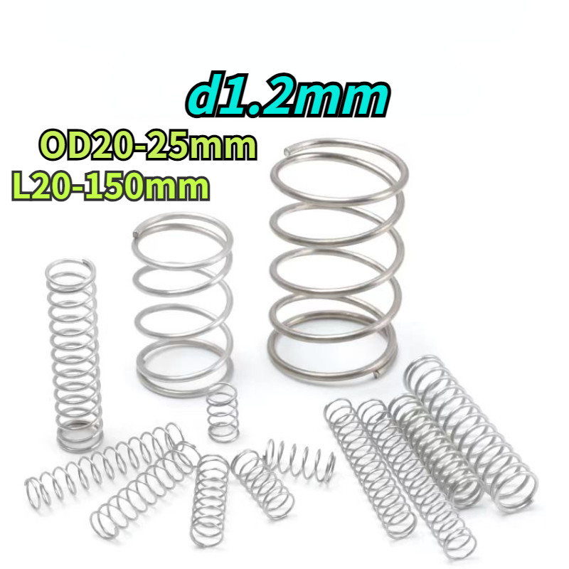 [HNK] 304 สแตนเลส/สปริงขนาดเล็กการบีบอัดสปริงแรงดันกลับอ่อน Y-Type Shock Absorption Spring d1 ...