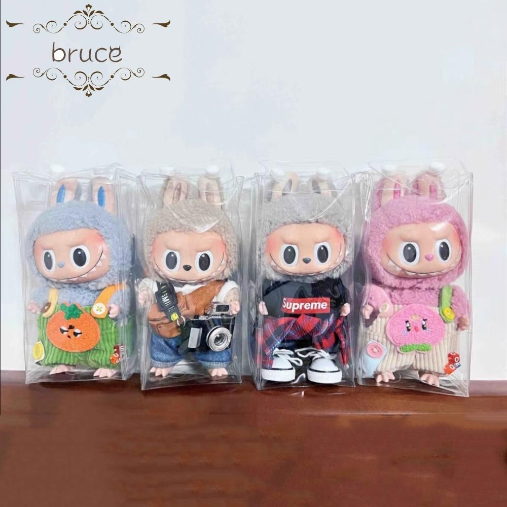 Bruce 2pcs Labubu เวลาตุ ๊ กตา Outgoing Bag, กันฝุ ่ น PVC Labubu เวลา ...