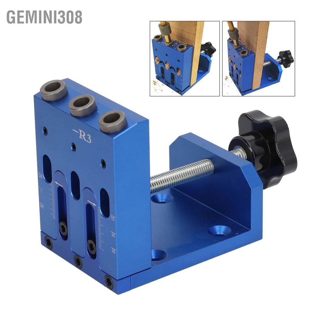 Gemini308 Pocket Hole Jig เฉียง 9 มม. เจาะ คู่มือ Locator Fixture ...