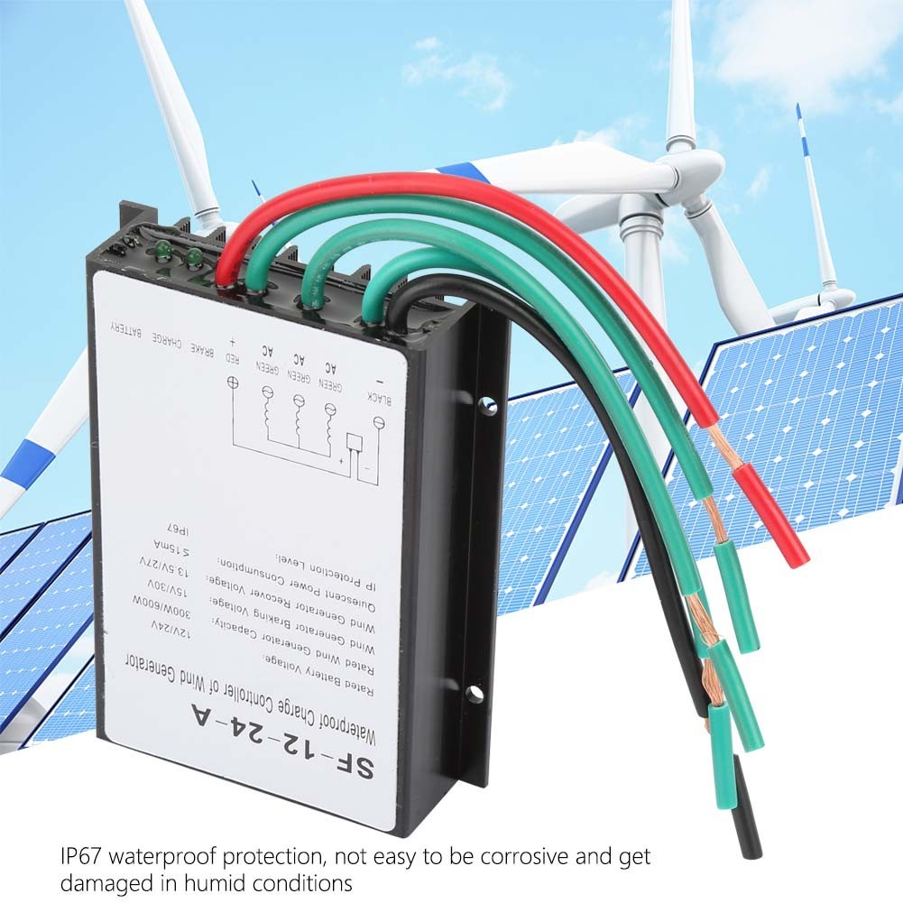 Good Work 12V/24V 300W/600W Waterproof Wind Turbine Generator Charge ...