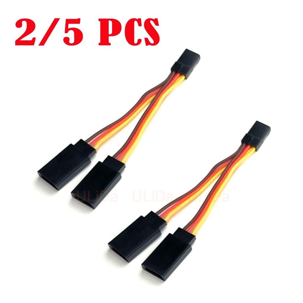 2/5 ชิ้น JR สไตล์ Servo Splitter Cable, 3.5 "Servo 1 ชาย 2 หญิง JR ...