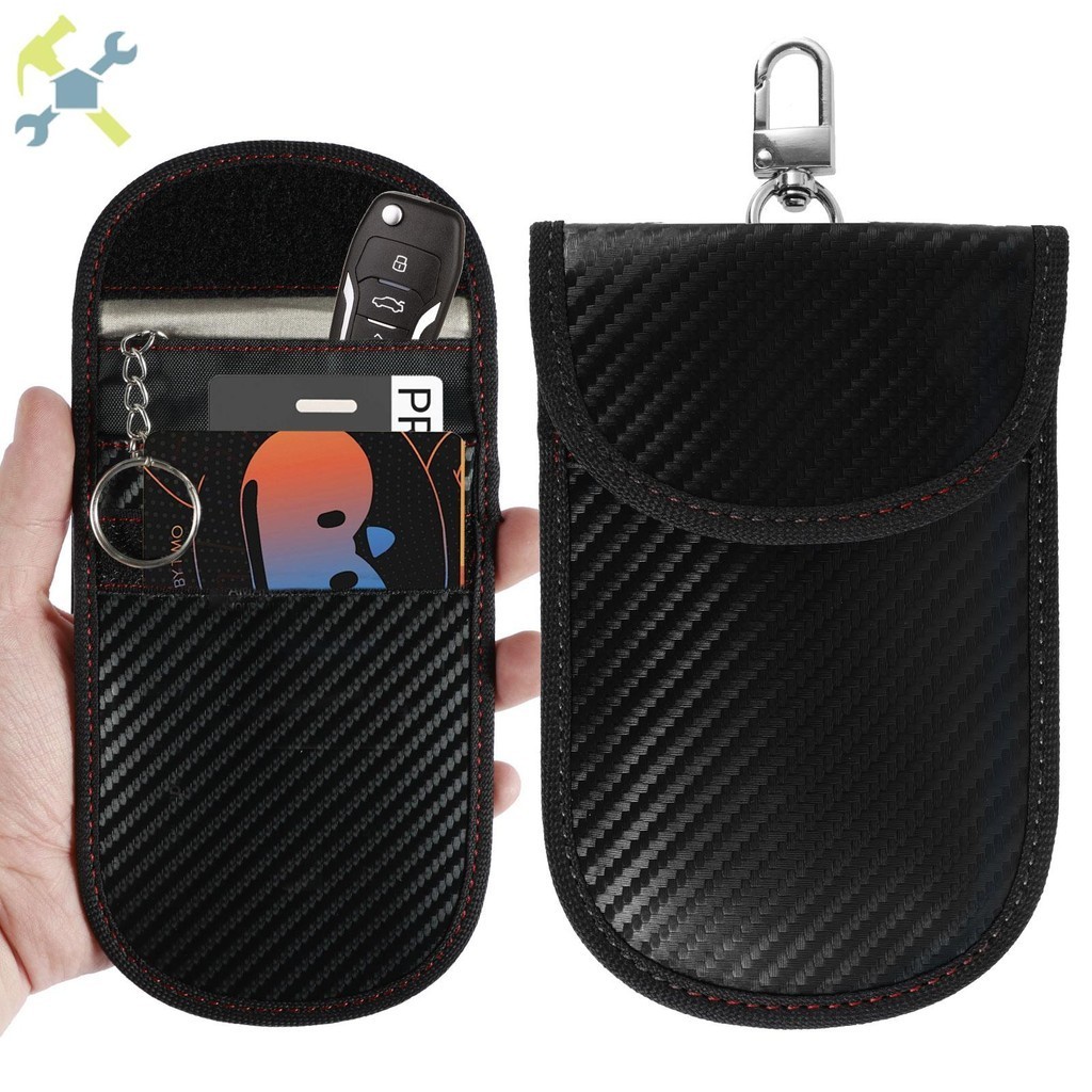 2 ชิ้น Key Fob Protector สัญญาณการปิดกั้น Key Fob กระเป๋าแบบพกพาสัญญาณ ...