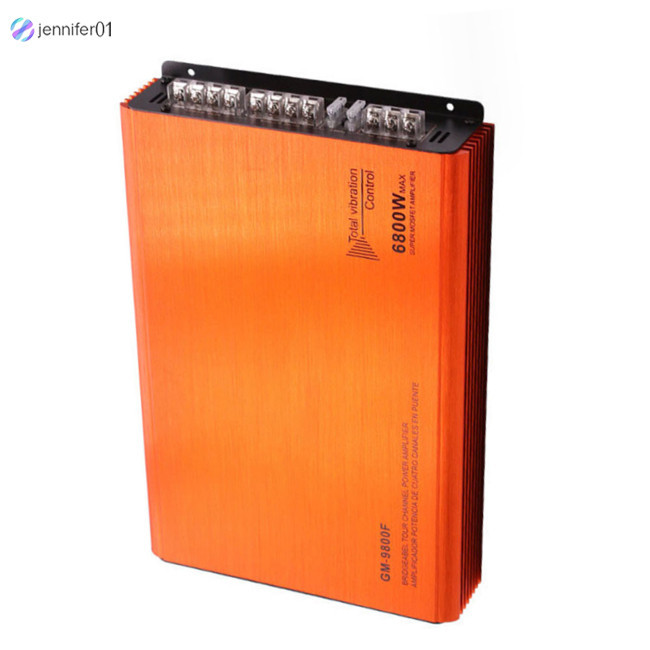 Jen เครื่องขยายเสียงรถยนต์ 4 ช่อง 9800 4x100W เครื่องขยายเสียง 4 Ohm ...