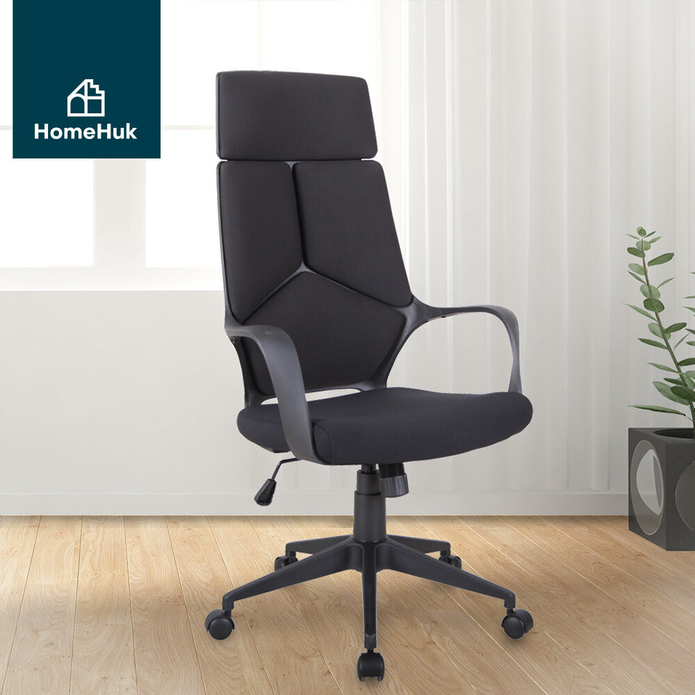 HomeHuk เก้าอี้สำนักงาน รุ่นเอ็กซิเตอร์ - สีดำ | Shopee Thailand