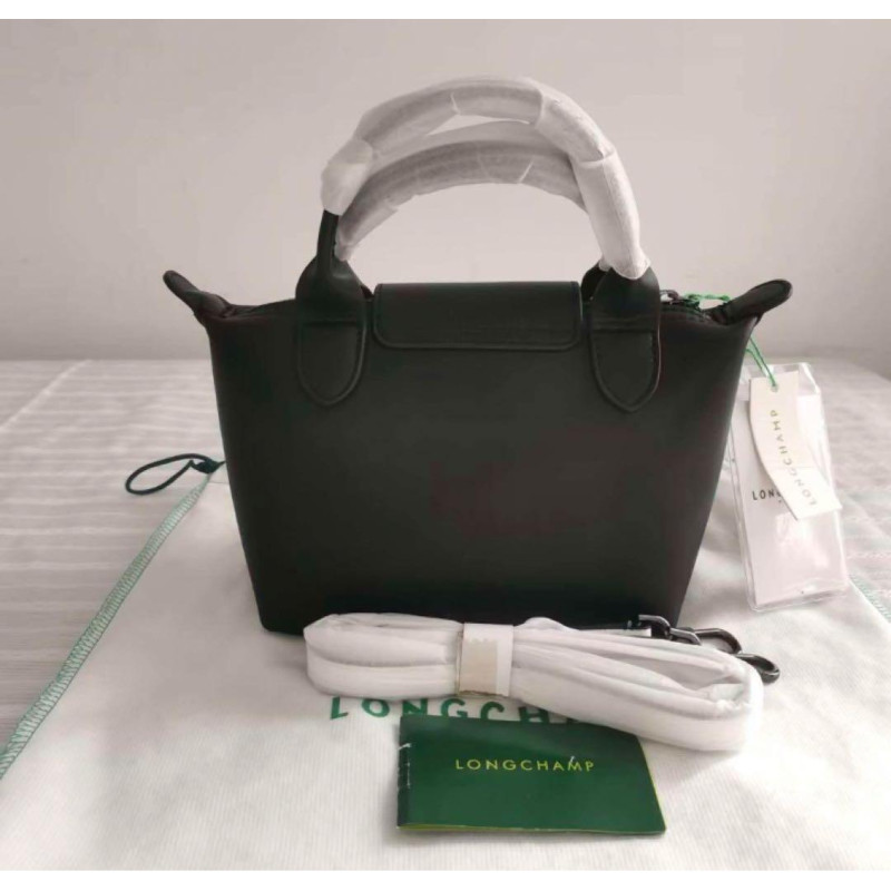 Longchamp Le Pliage Cuir XS Mini Leather Shoulder Bag Black Outlet NEW ...