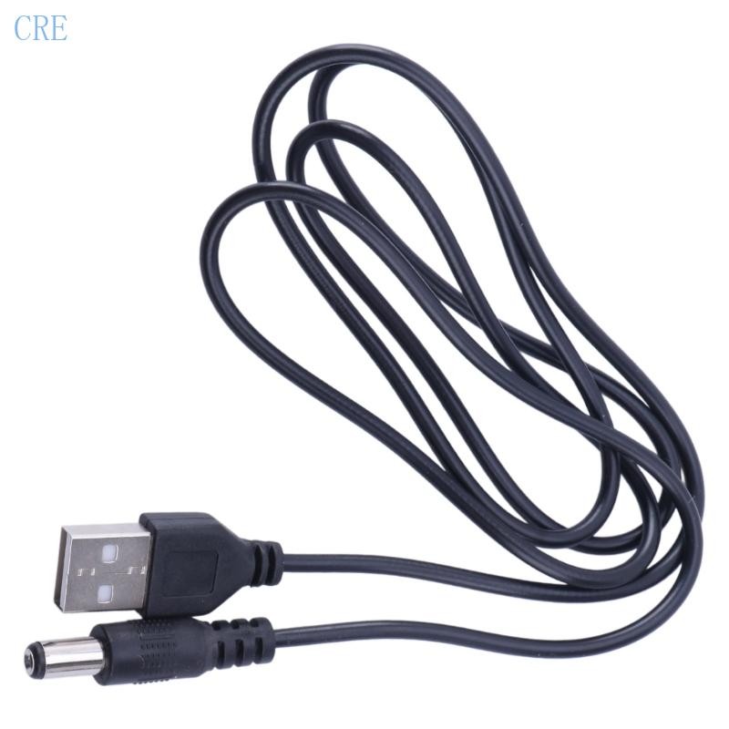 Cre 80 ซม. USB เป็น DC5 5 x 2 1 สายชาร์จสายข้อมูลสําหรับลําโพงเราเตอร์ไฟ LED | Shopee Thailand