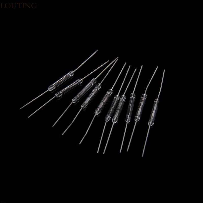 Louting 10 ชิ้น 2x14 มิลลิเมตร Reed สวิทช์ปกติเปิดแม่เหล็ก Induction ...