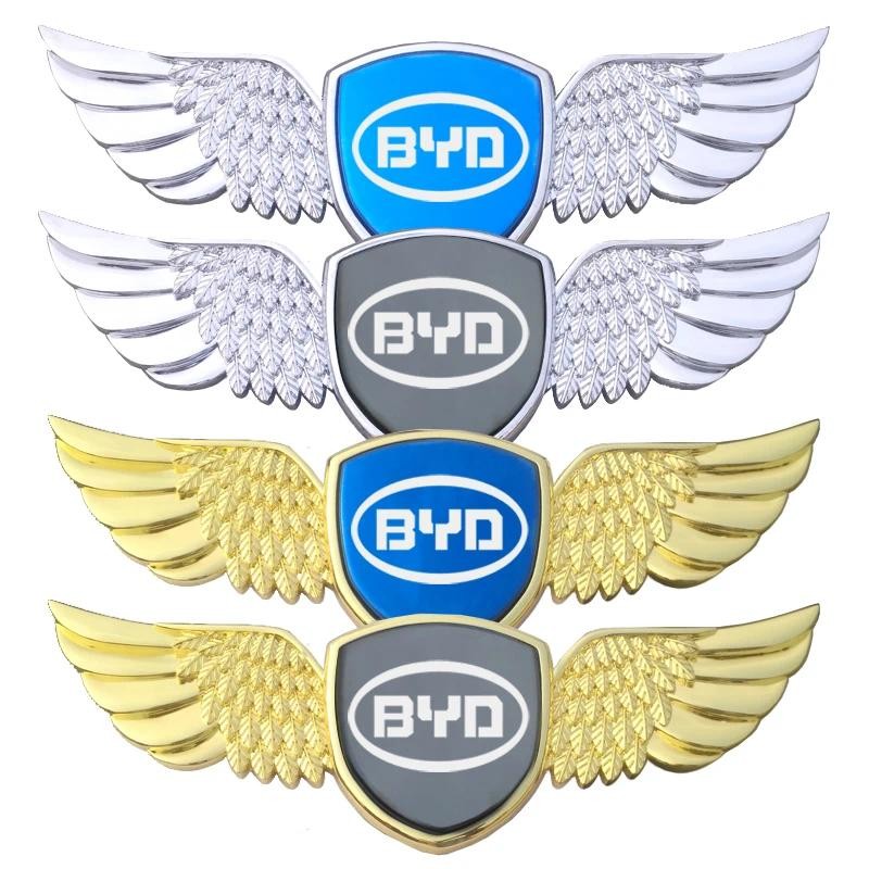 Wing Shape สติกเกอร์สําหรับ BYD F3 F0 S6 S7 E5 E6 M6 G3 G5 T3 13 Protege ความเร็วโลหะรถ Hood จัด ...