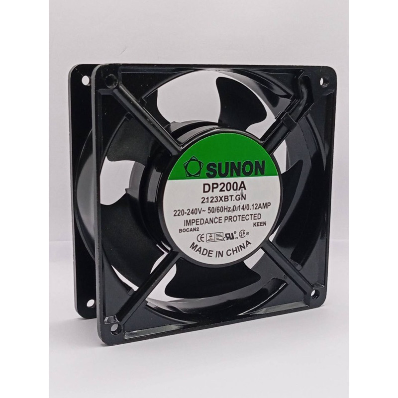 SUNON DP200A พัดลม120*120 4 1/2 ขนาด 2123XBT.GN 220-240V~ 50/60Hz 0.14/0.12AMP | Shopee Thailand
