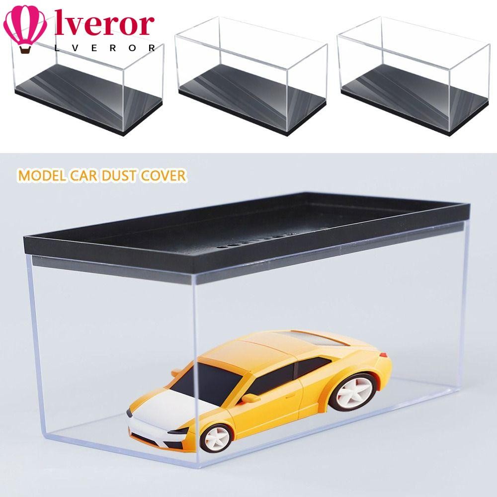Lveror กล่องแสดง, 1/64 รุ่นDiecast รถอะคริลิคกล่องผู้ถือ,ปฏิบัติกันฝุ่นโปร่งใส DIY รุ่นรถฝาครอบ ...