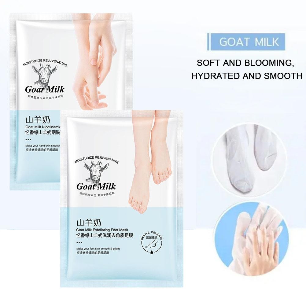 Exgyan Goat Milk Moisturizing Hand Foot Mask Exfoliating And Care ...