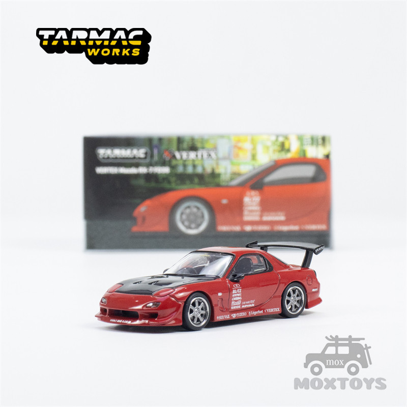 Tarmac Works 1 VERTEX Mazda RX-7 FD3S Red Diecast Model Car | Shopee Thailand