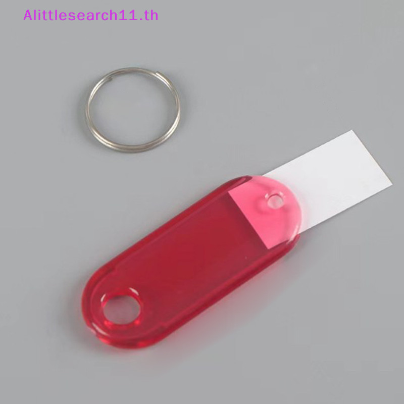 Alittlesearch11 10PCS คริสตัลพลาสติกใสการจําแนกแผ่น Key แท็กหมายเลขชื่อ Baggage แท็ก ID ป้ายชื่อ ...