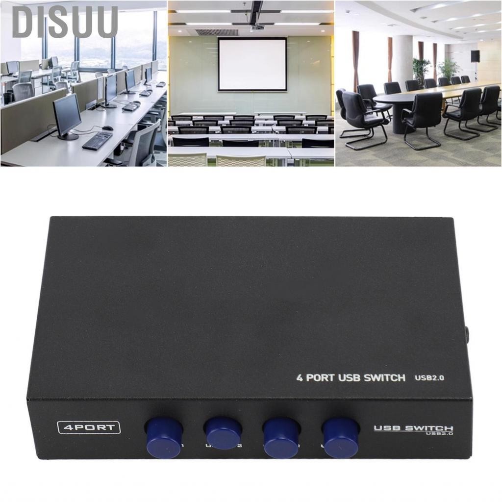 Disuu USB Sharing Manual Switch Box 2.0 To B 4 Port Share Switcher Hub ...