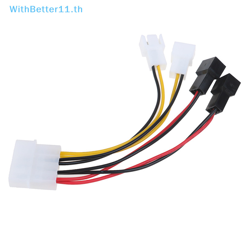 Better PC 4-Pin Molex/IDE to 3-Pin CPU/Chasis/Case Fan Power Cable ...