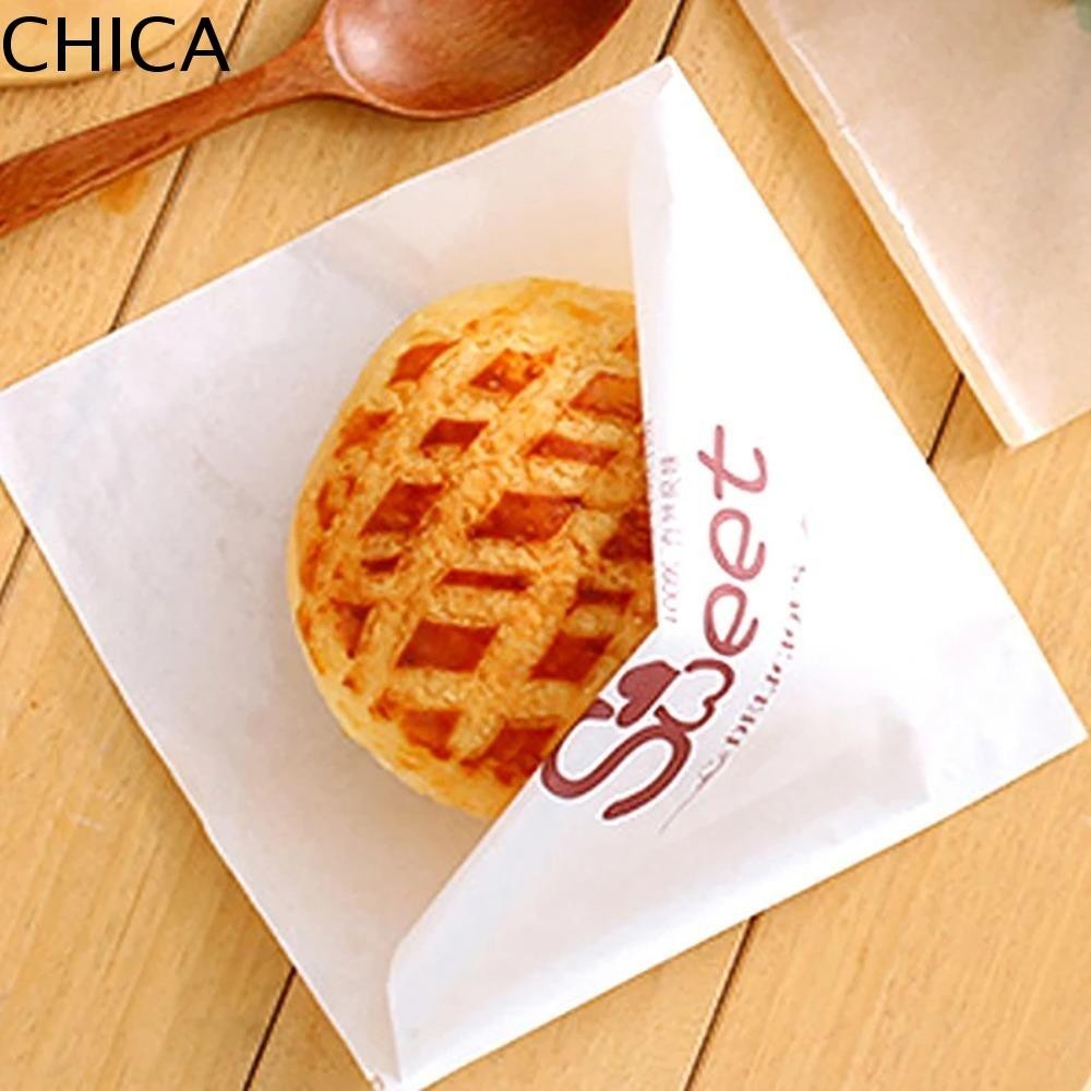 Chica 100 ชิ้นสามเหลี่ยมเปิดกระดาษคราฟท์, 15x15 เซนติเมตร Oilproof ...