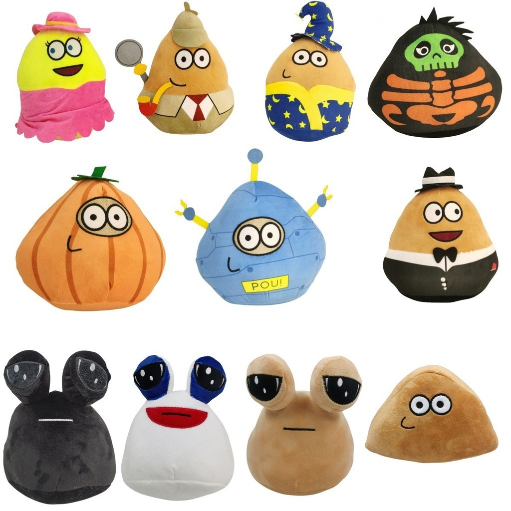 Pou Plush My Pet Alien Pou หมอนนุ่มตุ๊กตาสัตว์ของเล่น Kawaii DIY เกม ...