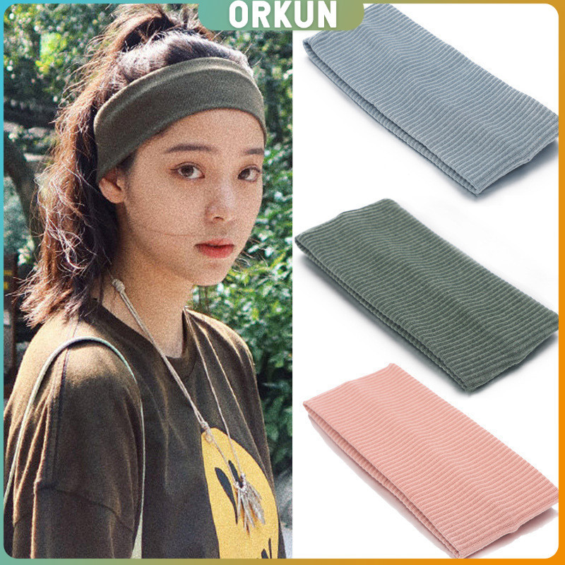 Orkun ผ้าคาดผม แบบดูดซับเหงื่อ ทรงสปอร์ต ที่คาดผมแฟชั่น sports hair ...