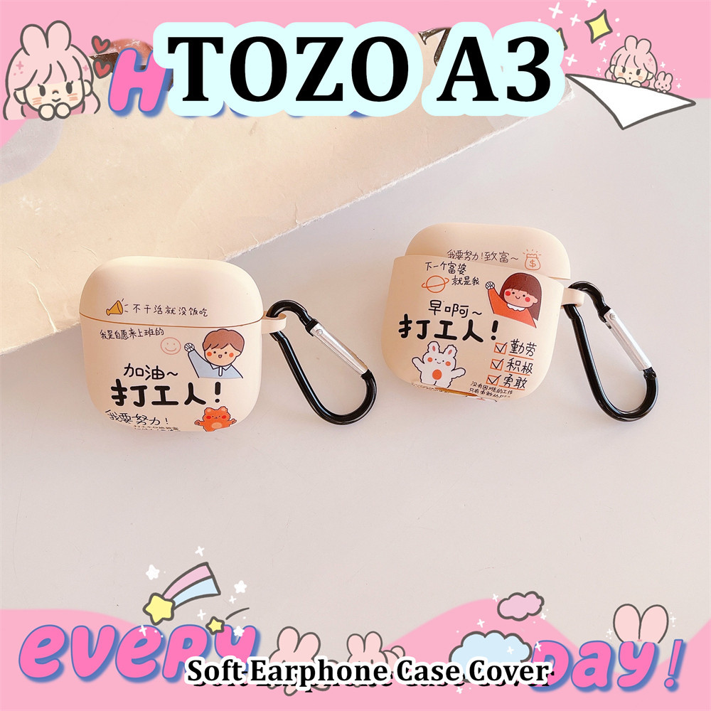 【Case Home】นําไปใช้กับ TOZO A3 เคส Case เคสหูฟัง TPU การ์ตูนน่ารักคู่ ...