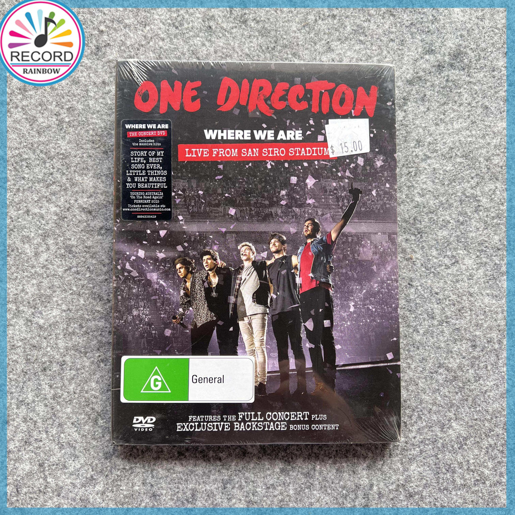 One Direction Where We Are LIVE FROM SAN SIRO STADIUM DVD Brand New ...