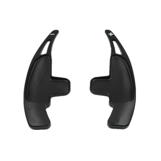 อลูมิเนียมสีดําพวงมาลัยรถ Paddle Extension Shift Paddles สําหรับ ...