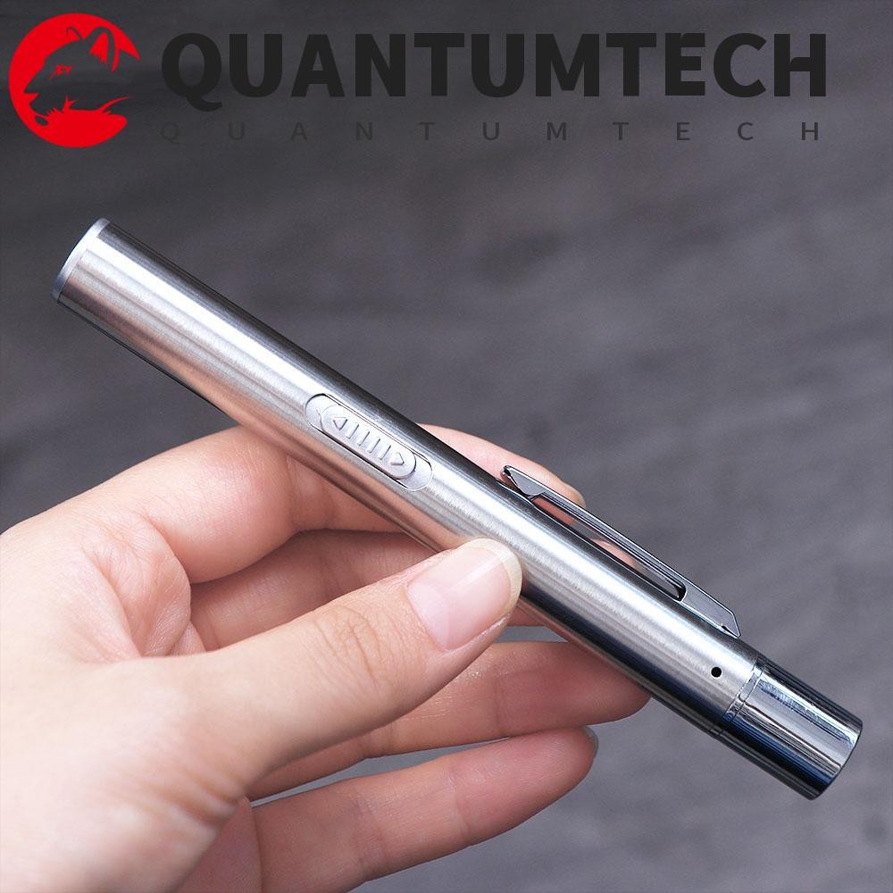 Quantumtech ไฟฉาย Penlight พร้อมโคมไฟคู่ Camping Light ไฟฉายไฟฉาย Led มัลติฟังก์ชั่นสแตนเลส ...
