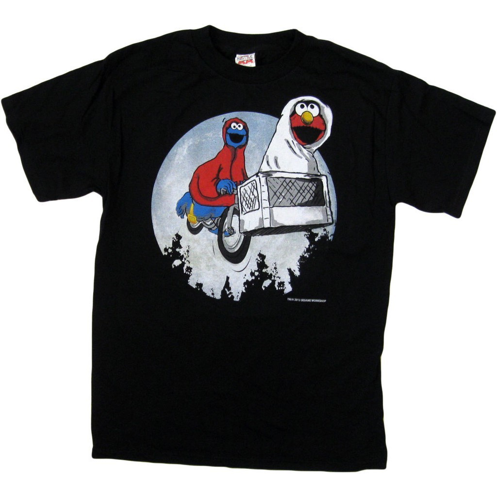 เสื้อยืดผ้าฝ้ายพิมพ์ลายคลาสสิก เสื้อยืด พิมพ์ลายการ์ตูน Sesame Street ...