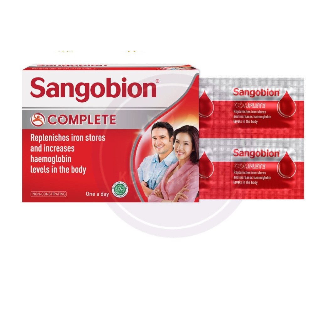 Sangobion IRON SUPPLEMENT COMPLETE [ซีเมนต์] 28S CAPSULES NEW Expiry:03 ...