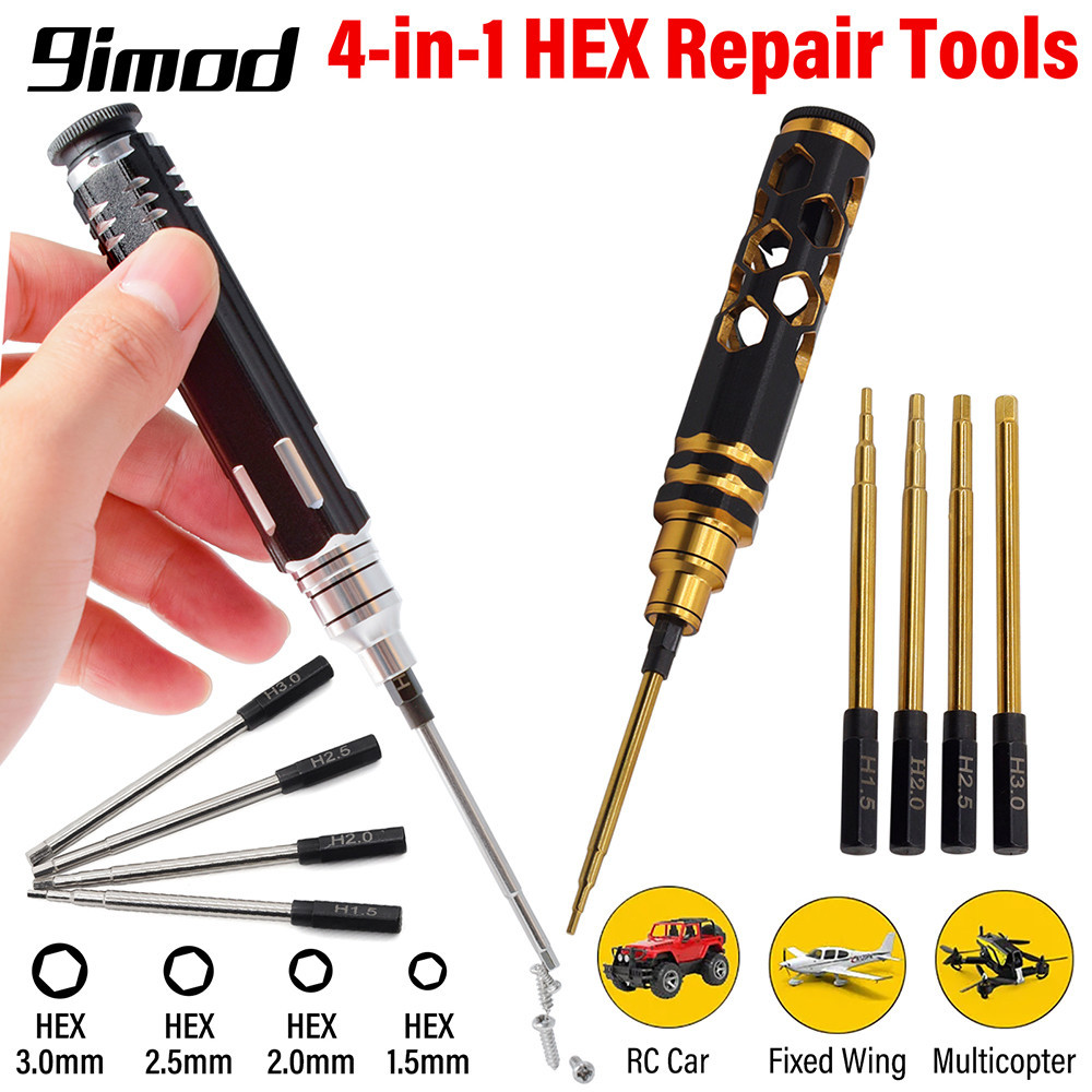 9imod RC Hex Driver ชุด 4-in-1 Hex Allen ไขควงชุด 1.5 มม.2.0 มม.2.5 มม. ...