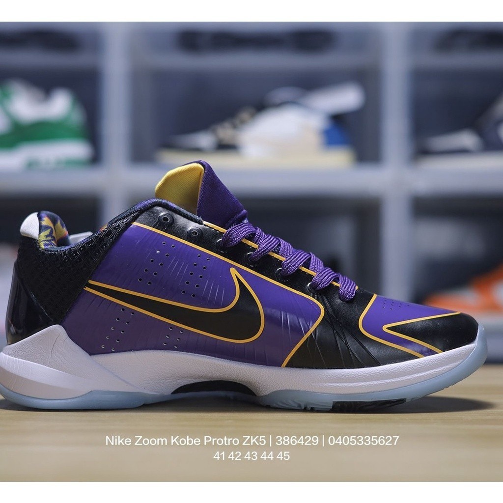 N _k Ike Zoom Kobe protro zk5 "blackout รองเท ้ ากีฬา Kobe 5 รุ ่ น รอง ...