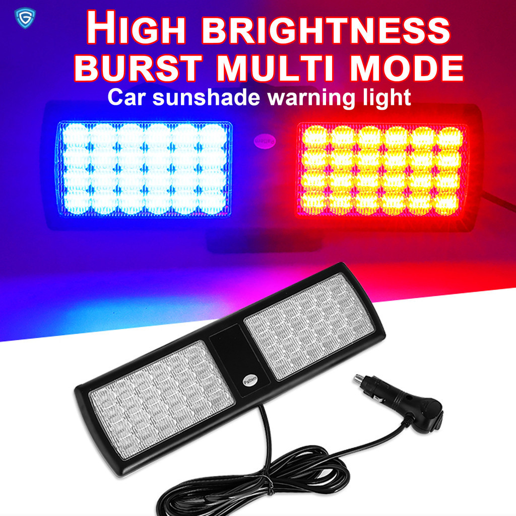 Syth Ultrathin LED รถบรรทุก Strobe แผง Sun Visor ฉุกเฉิน Beacon โหมด ...