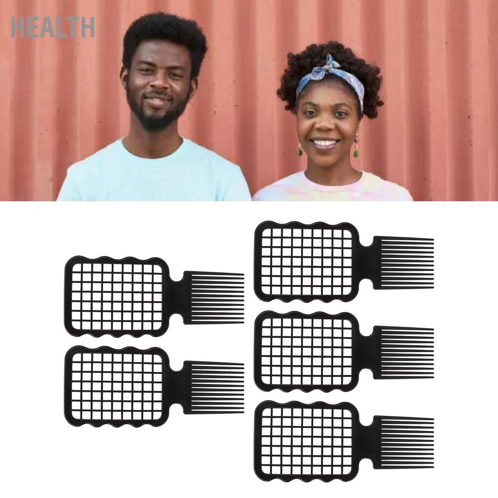 Health 5 ชิ้น Twist Combs Ergonomic Perm Curling ผม Dreadlocks สำหรับ ...