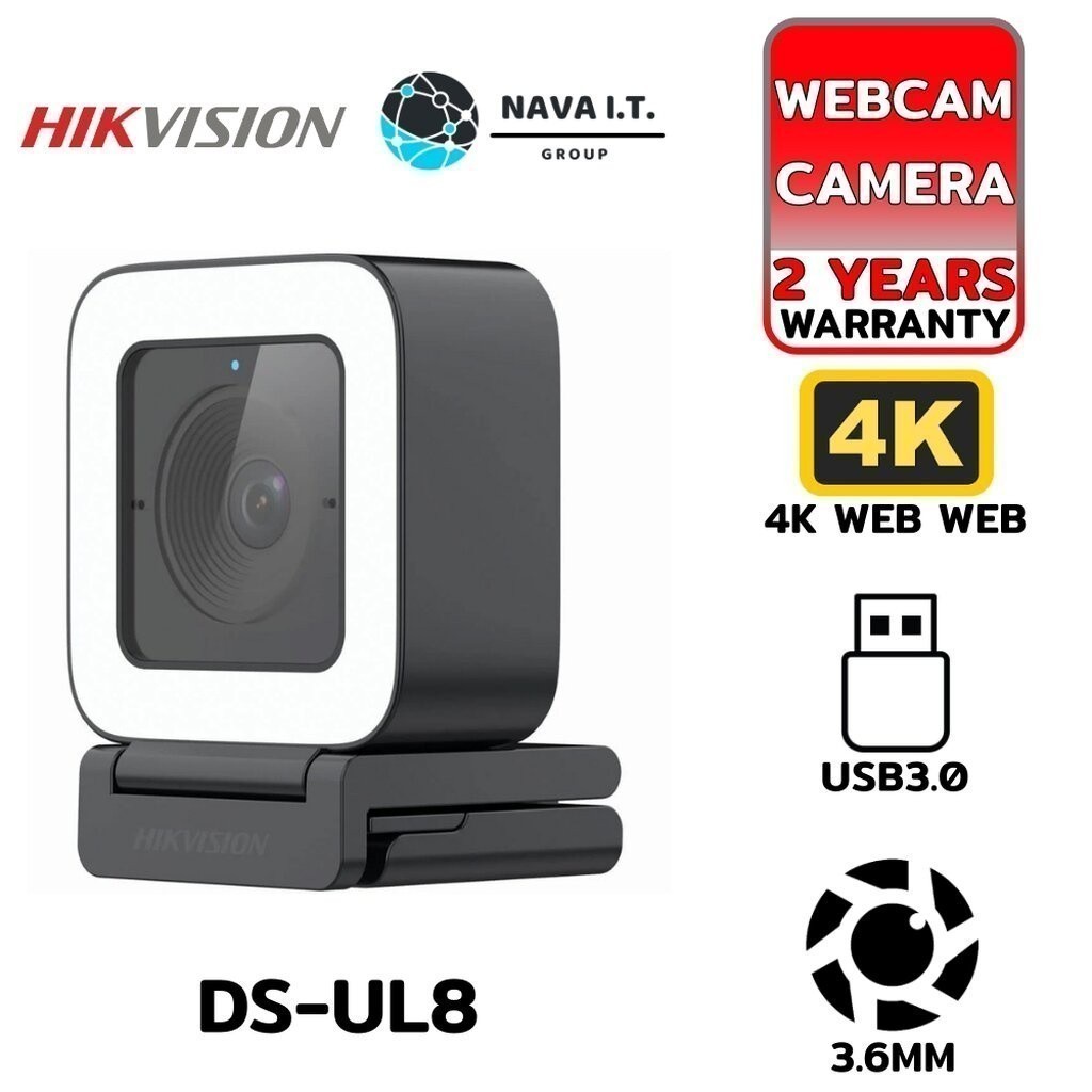สินค้ามือสอง HIKVISION DS-UL8 WEB CAMERA 4K 8ล้านพิกเซลแบบ CMOS รับประกัน 2ปี | Shopee Thailand