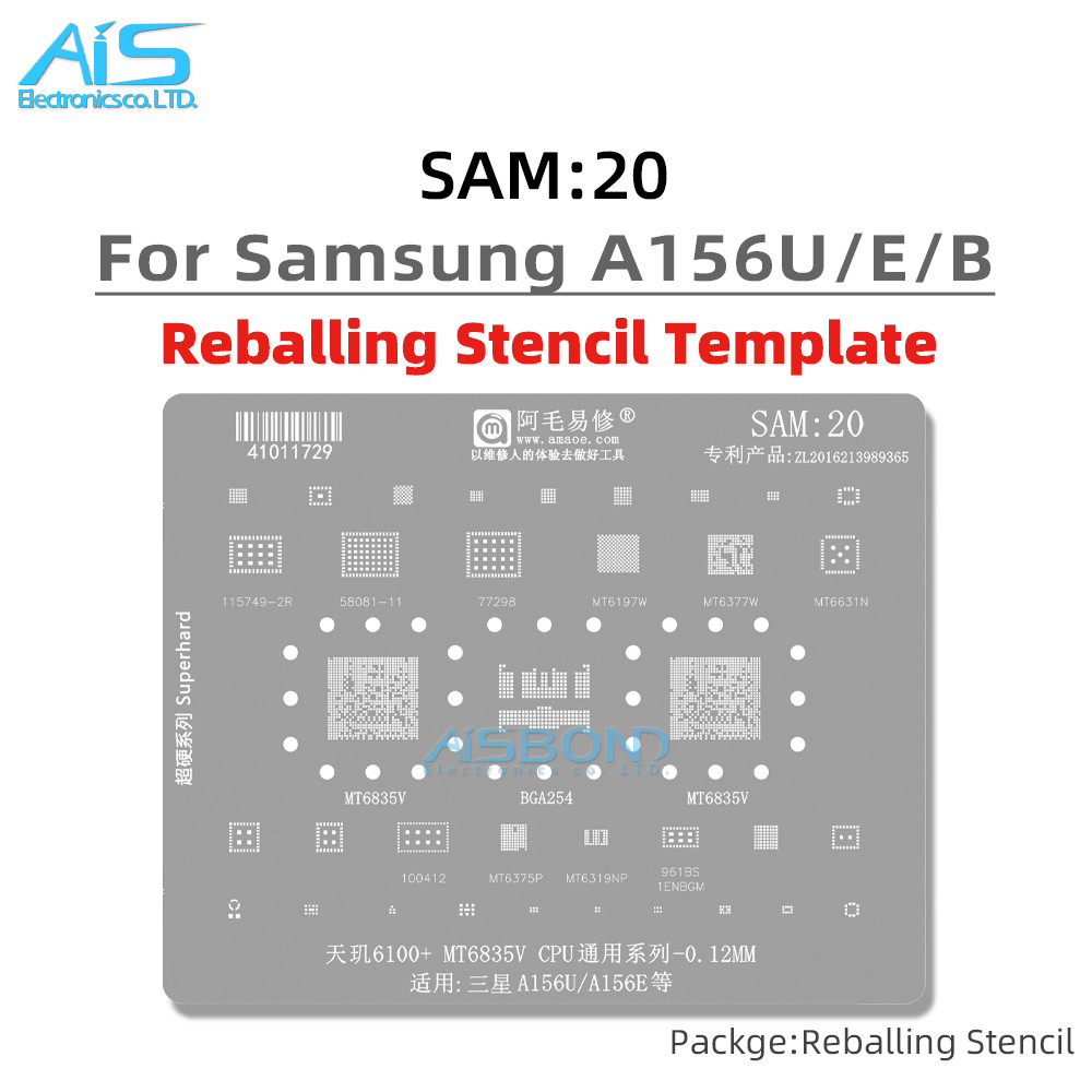 Amaoe SAM20 BGA ลายฉลุ Reballing สําหรับ Samsung Galaxy A15 5G A156 ...