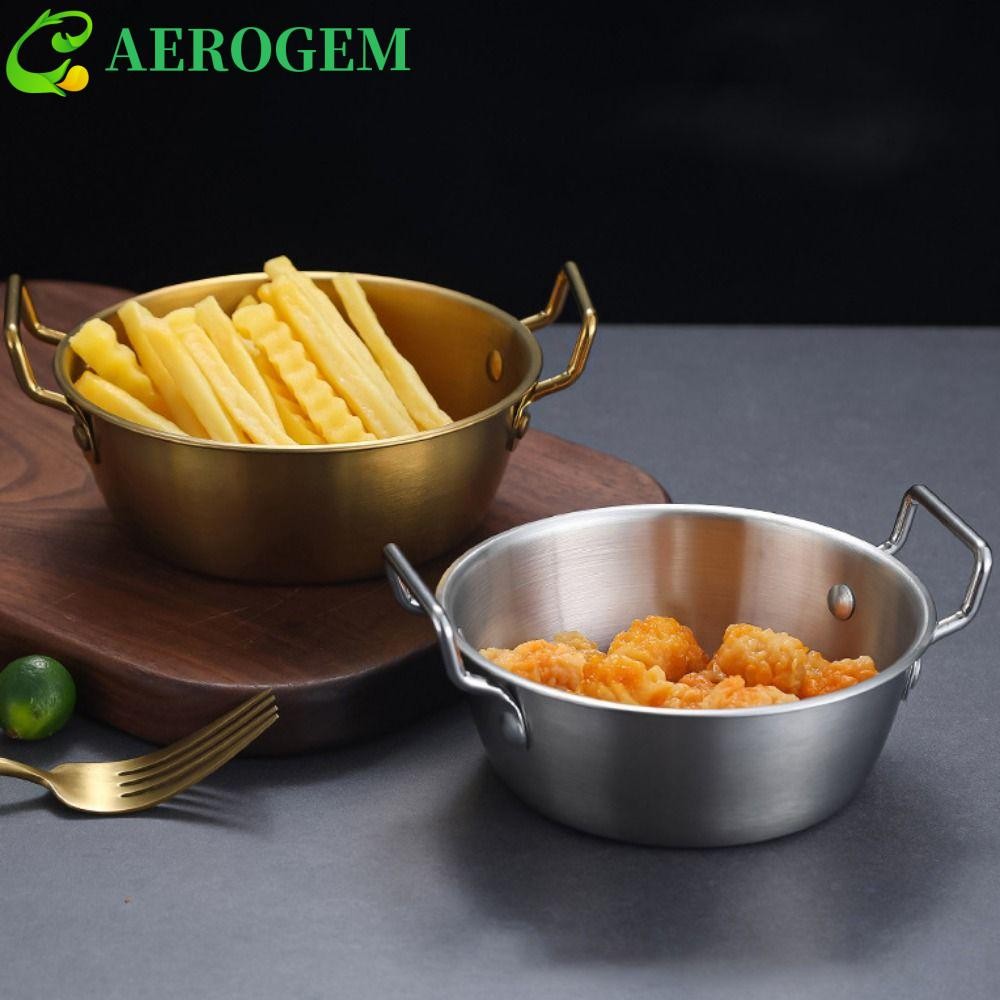 Aerogem ชามข้าวไวน์สแตนเลส Scald proof เกาหลีครัวเรือนครัวบนโต๊ะอาหาร ...