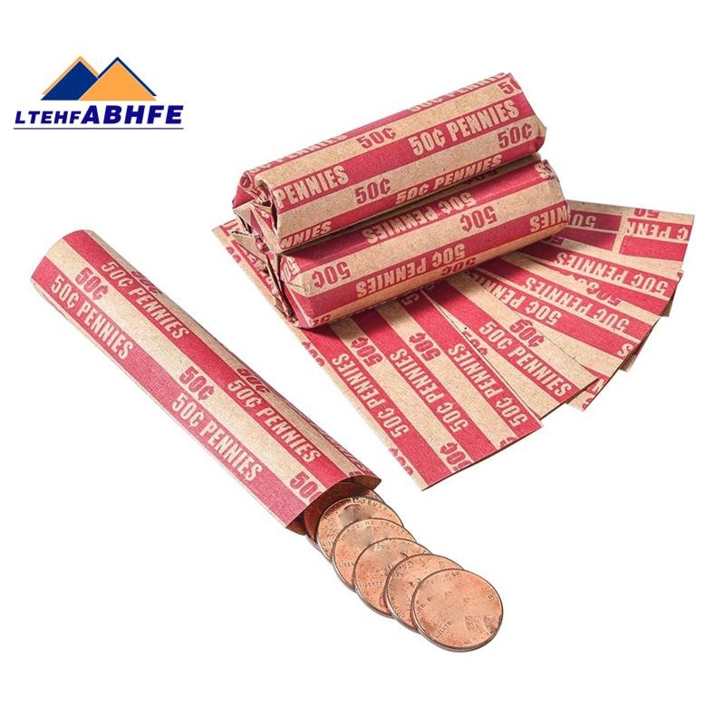 100 ชิ้น Penny Coin Wrappers Penny Sleeves Flat As Shown Penny Rolls ...
