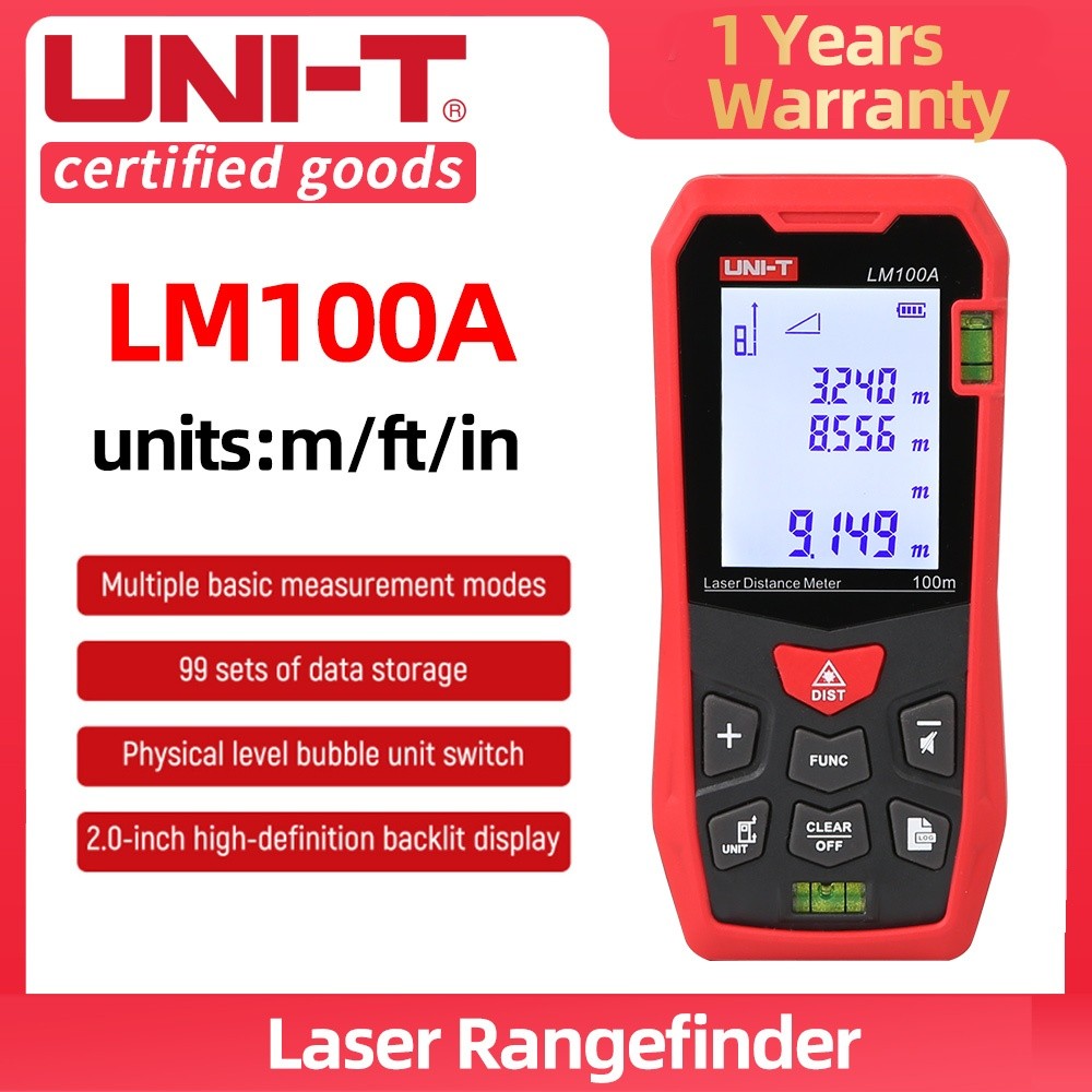 【พร้อมส่งจากไทย】 UNI-Tเลเซอร์เรนจ์ไฟ LM50A LM70A LM100A LM120A เลเซอร์วัดระยะทาง เทปวัด เครื่อง ...