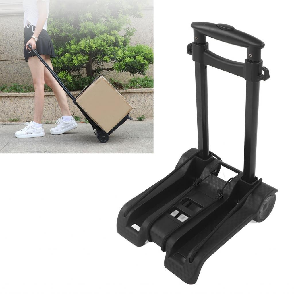 แพลตฟอร์มรถบรรทุก Heavy Duty 2 Wheels PVC Wheel Dolly Cart Pull Rod ...