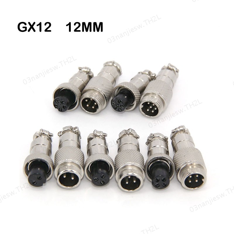 1 ชุด GX12 2/3/4/5/6/7 Pin core การบินชายและหญิง 12 มม.ซ็อกเก็ตวงกลม ...