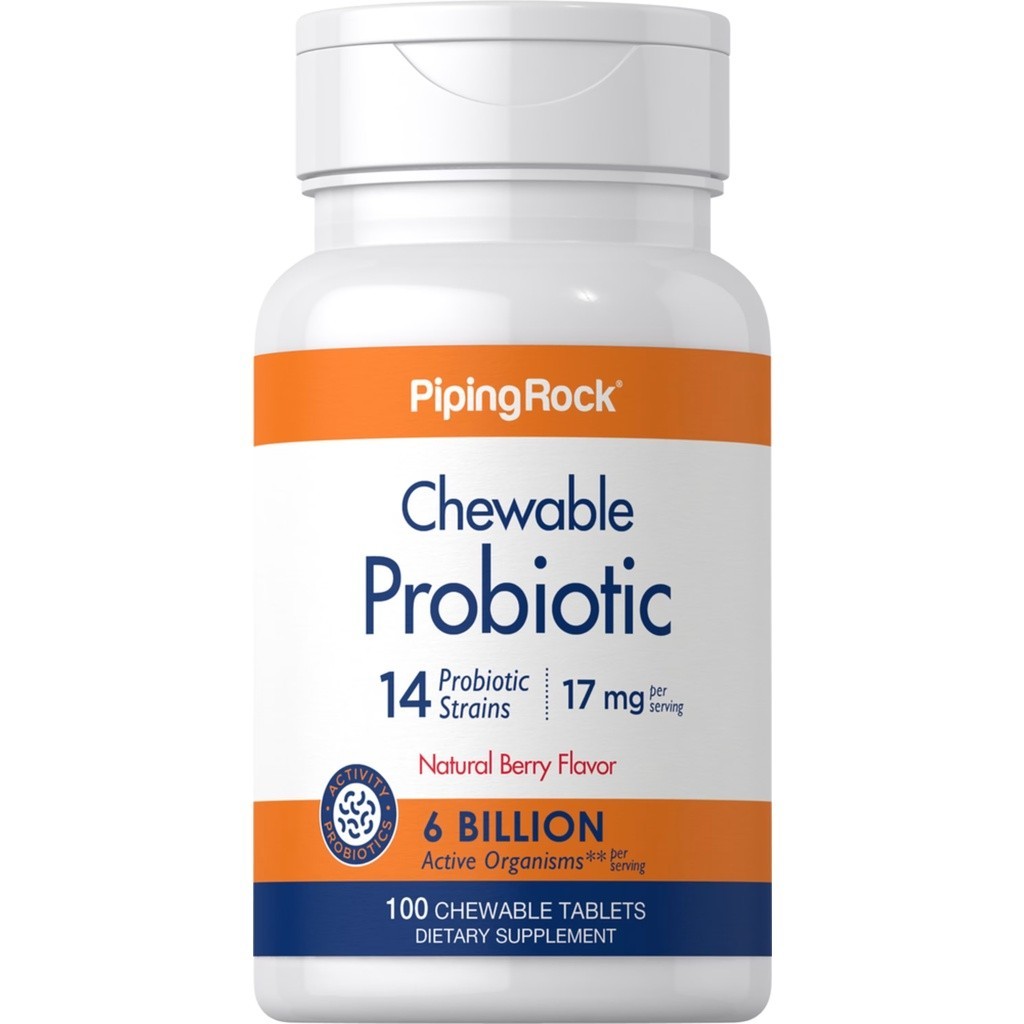 Chewable Probiotic 14 Strains 6 Billion Organisms (100เม็ด) | Shopee ...