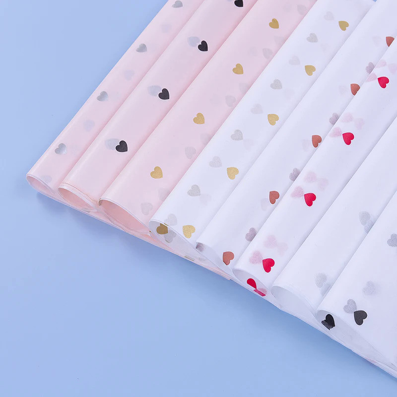 50*70 Cm Gift Wrapping Paper DIY Handmade Craft Star Love Dot Pattern ...